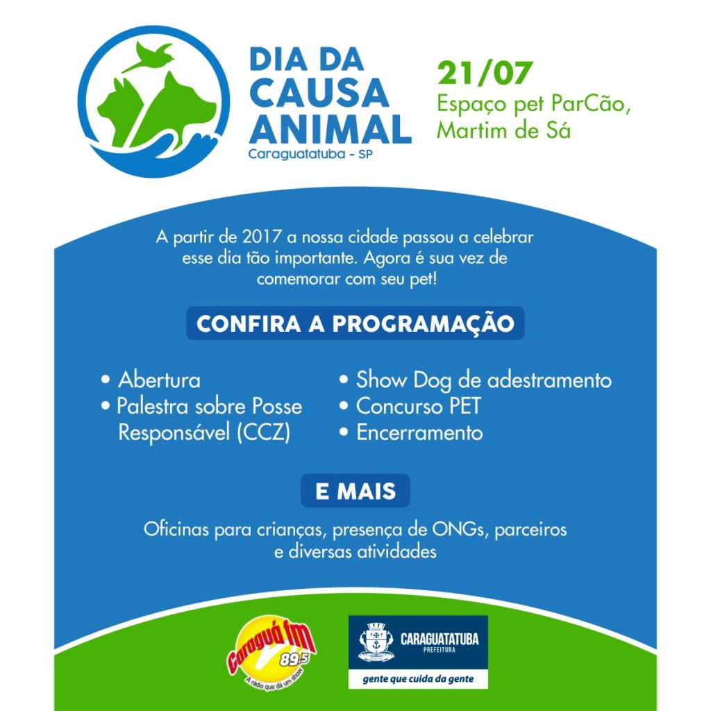 Cidade comemora Dia da Causa Animal – Tamoios News