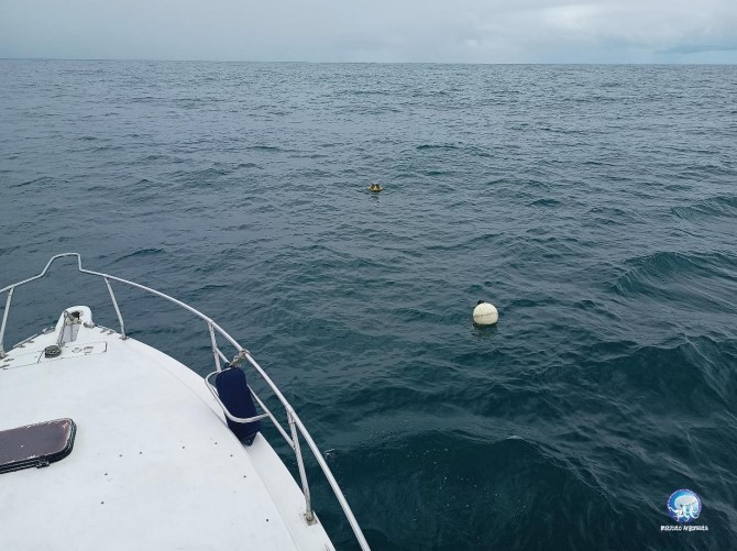Equipe do Instituto Argonauta resgata boia oceanográfica da Marinha ...